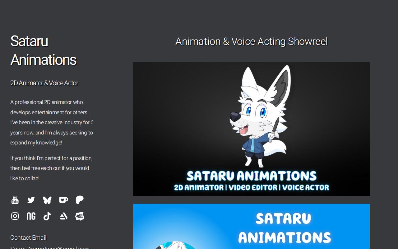 Sataru Animations Site